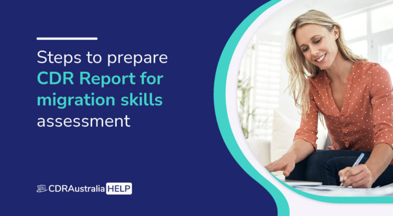 Steps to Prepare CDR Report for Migration Skills Assessment